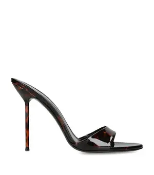Paris Texas Patent Leather Lidia Mules 105 - Brown