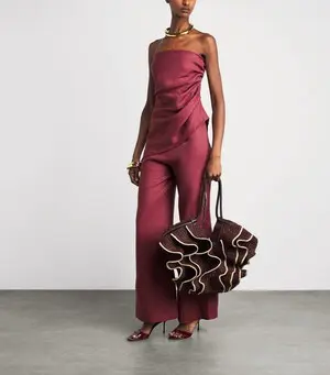 Faithfull The Brand Syna Wide-leg Trousers - Pink