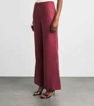 Faithfull The Brand Syna Wide-leg Trousers - Pink