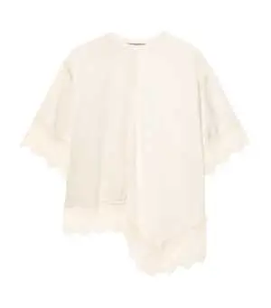 ALLSAINTS Cotton Lace-trim Lenny T-shirt - White