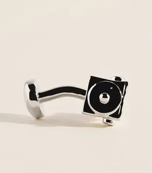 BABETTE WASSERMAN LONDON Rhodium-plated Robot Cufflinks