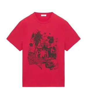 Alexander McQueen Cotton Fanzine Print T-shirt