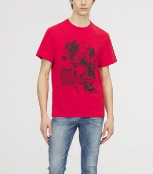 Alexander McQueen Cotton Fanzine Print T-shirt