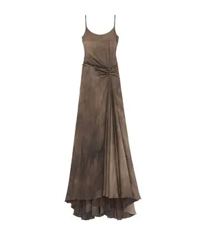 Alexander McQueen Asymmetric Gathered Gown