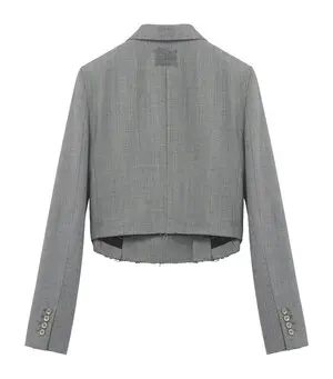 Alexander McQueen Cropped Double-breasted Blazer