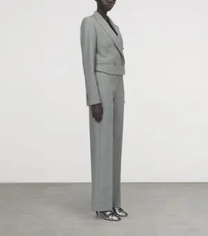 Alexander McQueen Cropped Double-breasted Blazer