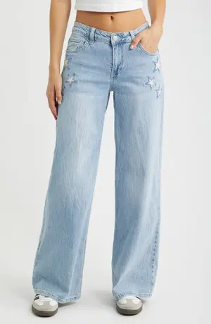 YMI Joey Star Wide Leg Jeans
