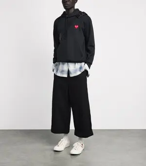 Play Comme Des Garcon Hoodie With Heart Emblem
