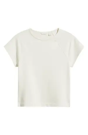 Caslon Short Sleeve Terry Sweatshirt - Ivory Cloud