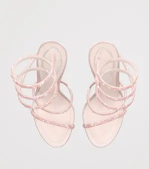 Rene Caovilla Embellished Strappy Stiletto Sandals