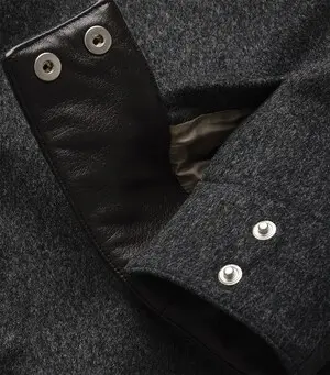 LARDINI Virgin Wool High Neck Jacket