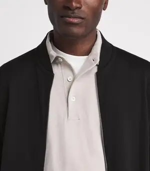 John Smedley Extra Fine Merino Wool Zip-up Cardigan