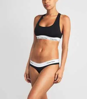 Calvin Klein Cotton-blend Icon Unlined Bralette