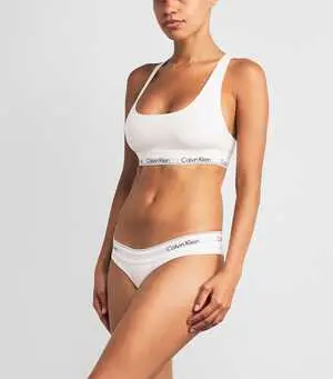 Calvin Klein Cotton-blend Icon Unlined Bralette