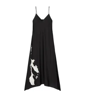 ALLSAINTS Leona Maxi Slip Dress - Black