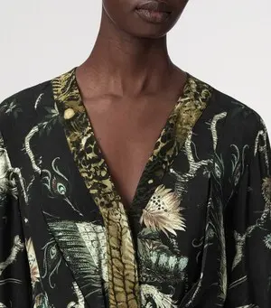 ALLSAINTS Printed Diana Midi Wrap Dress