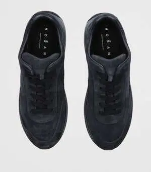Hogan Suede Lace-up Sneakers - Navy