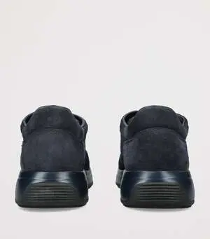 Hogan Suede Lace-up Sneakers - Navy