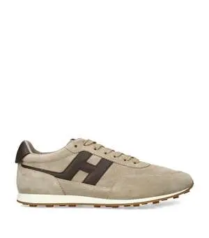 Hogan Suede H669 Allacciato Sneakers - Beige