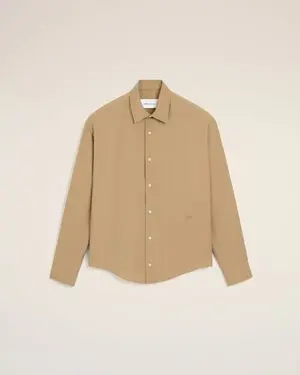 AMI Paris Boxy Viscose Twill Shirt