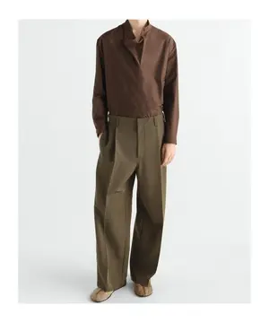 LEMAIRE Sailor Top In Washed Cotton And Silk Blend