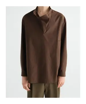 LEMAIRE Sailor Top In Washed Cotton And Silk Blend