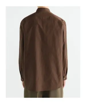 LEMAIRE Sailor Top In Washed Cotton And Silk Blend