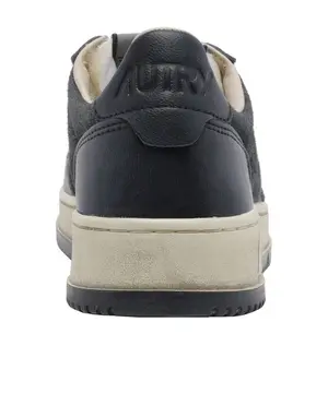 AUTRY Sup Vint Distressed-effect Panelled Sneakers