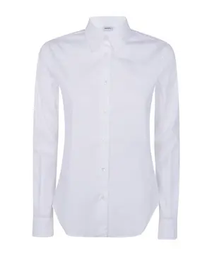 Aspesi Long-sleeve Shirt With Snap Closures - White