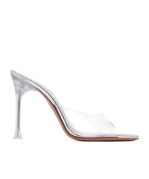 Amina Muaddi Alexa 105 High-heeled Sandals - Transparent Color