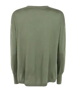 Aspesi Ribbed V-neck Knit Top
