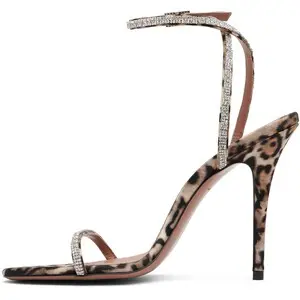 Amina Muaddi Diamante 105 High-heeled Sandals