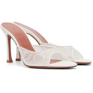 Amina Muaddi Alexa 95 Lace High-heeled Sandals