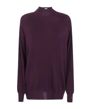 Aspesi Ribbed Long-sleeve Knit Top - Black