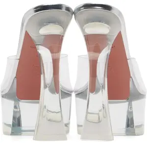 Amina Muaddi Dalida Glass High-heeled Sandals