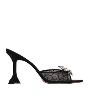 Amina Muaddi Lace Mules Clogs For Women