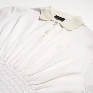 Gucci Striped T-shirt With Smock Embroidery And Double G Logo