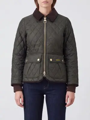Barbour Quilted Jacket With Classic Collar - Green