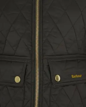 Barbour Quilted Jacket With Classic Collar - Green