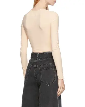 MAISON MARGIELA Four-stitch Long-sleeved Bodysuit - Multicolor