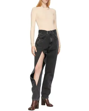MAISON MARGIELA Four-stitch Long-sleeved Bodysuit - Multicolor