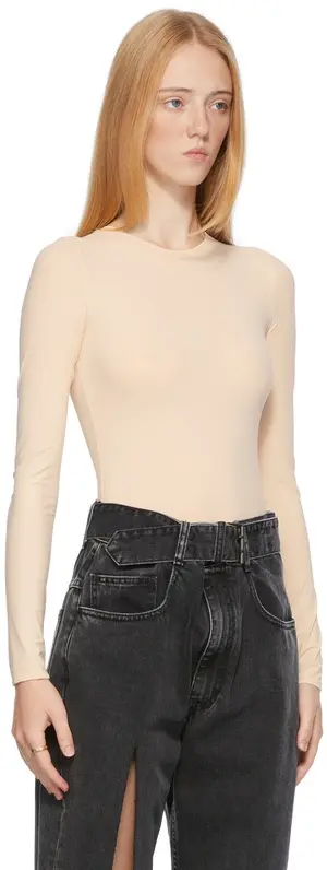 MAISON MARGIELA Four-stitch Long-sleeved Bodysuit - Multicolor