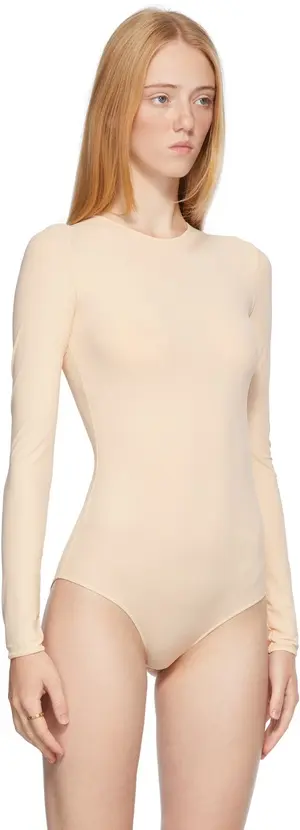 MAISON MARGIELA Four-stitch Long-sleeved Bodysuit - Multicolor