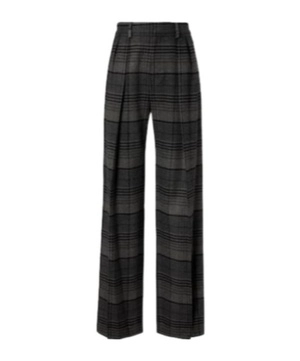 Ralph Lauren Jody Checked Wool Wide-leg Pants
