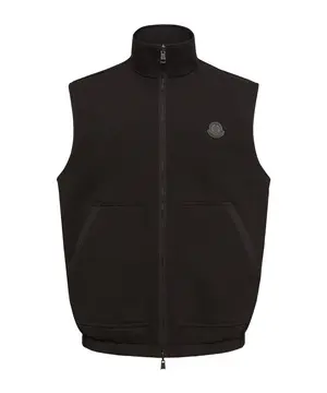 Moncler Reversible Zip-up Vest - Black