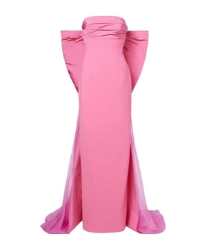 Carolina Herrera Bow-detail Strapless Crêpe Gown - Pink