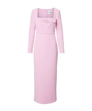 Roland Mouret Crepe Midi Dress - Pink