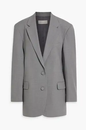 Dries Van Noten Woolblend Twill Blazer - Gray