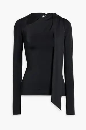 Victoria Beckham Cutout Stretchjersey Top
