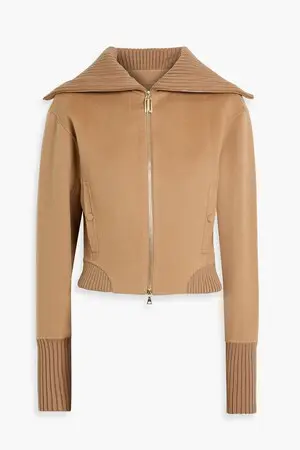 Victoria Beckham Wool And Cashmereblend Felt Jacket - Camel